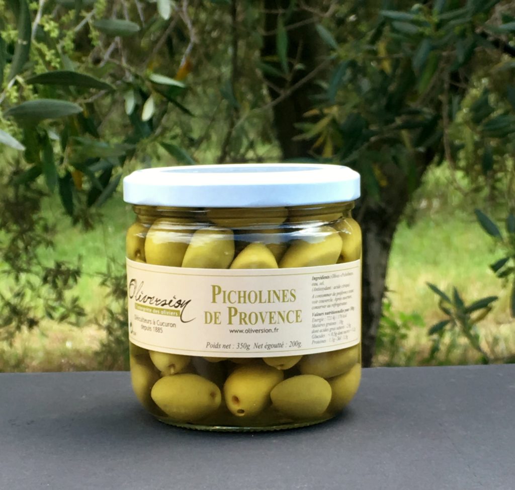 Olives vertes Picholine 200g - Oliversion